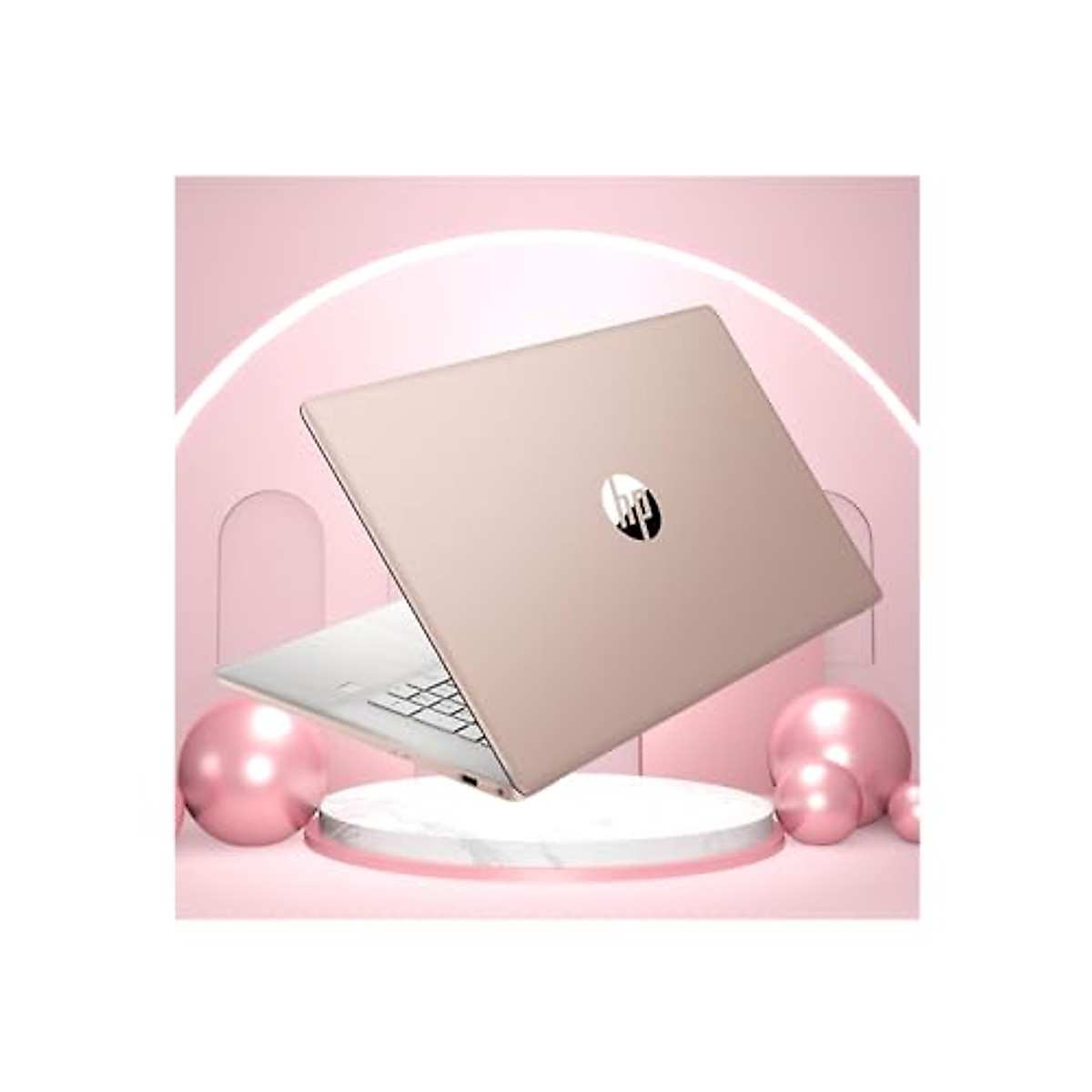 HP 2023 Premier 17t Laptop, 17.3" HD+ Touchscreen, Intel Core i7-1355U, NVIDIA GeForce MX550, 32GB RAM, 2TB SSD, Webcam, HDMI, Backlit Keyboard, Fingerprint Reader, Wi-Fi 6, Windows 11 Home, Rose