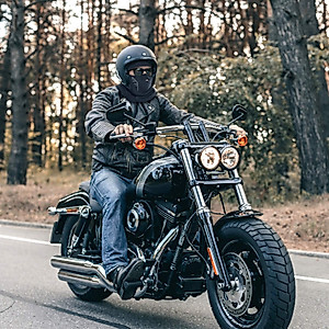 IRELIA Winter Windproof Fleece Ski Mask Balaclava Headwear Motorcycle Thermal Face Mask Bandanas Black