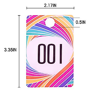 FaCraft Live Number 1-100 Reusable Normal and Reverse Mirror Hanger Cards