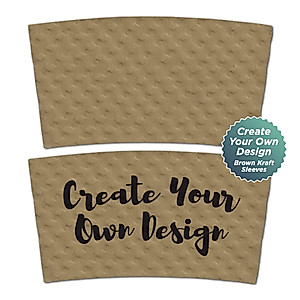 Live It Up! Party Supplies Disposable Coffee or Hot Chocolate Cups - Red and Black Buffalo Plaid (Buffalo Plaid, 12-ct with Blank Kraft Sleeves)