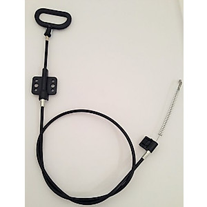 ProFurnitureParts Recliner Cable D-Ring Release Long Handle (7") -Exposed Length 3.25" with Spring- Total Overall Length 44.75"