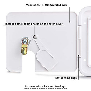 LCGP RV Access Door Electrical Cord Trailer Power Cord Cable Hatch Camper Hose Storage Door Compartment W 7-1/2 inch, H 6-1/2 inch