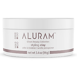 ALURAM Hair Styling Clay, Soft Satin Finish, Clean Beauty Haircare for All Hair Types, 3.4 Fl Oz
