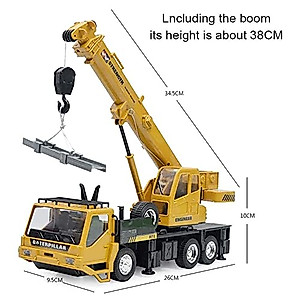 HEBXMF 2.4G Off-Road RC Trucks Tower Cranes Remote Control Construction Toy Loaders RC Engineering Vehicle Models,RC Car Cranes, Educational Toys, Gifts for Children