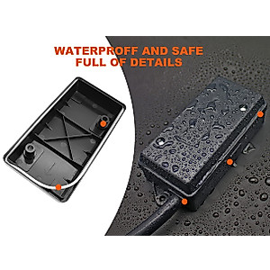 7 Pin Trailer Plug Wiring Harness （6ft）with 7 Gang Waterproof Junction Box, Heavy Duty 7 Way RV Trailer Replacement Wiring Harness Kit