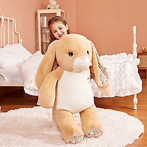 IKASA Giant Rabbit Stuffed Animal Plush Toy, 30" Large Cute Jumbo Bunny Toys for Kids Girls Boys Girlfriend
