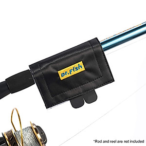 Dr.Fish 3 pack Fishing Lure Wraps Fishing Hook Rod Protectors Lures Cover Thick Soft Padded Saltwater/UV Resistant Medium Size for Minnow Crankbait Popper Spinnerbait