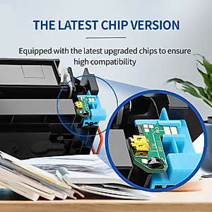 INKCLOUD 206X Toner Cartridges 4 Pack (with Chip) Compatible Replacement for HP 206X A W2110A W2110X Work with HP Color Pro MFP M283fdw M283cdw M283 Pro M255 M255dw Printer Ink High Yield Toner