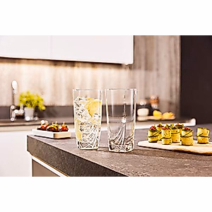 Luminarc 16.5 Ounce Ascot Cooler Glass, Set of 4, Tall, Clear