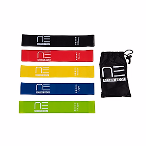 Active Edge Latex Resistance Bands - Exercise Equipment for Home Gym Workouts | Workout Bands Set for Men and Women | Strengthen Muscles, Improve Flexibility | Resistance Bands for Working Out