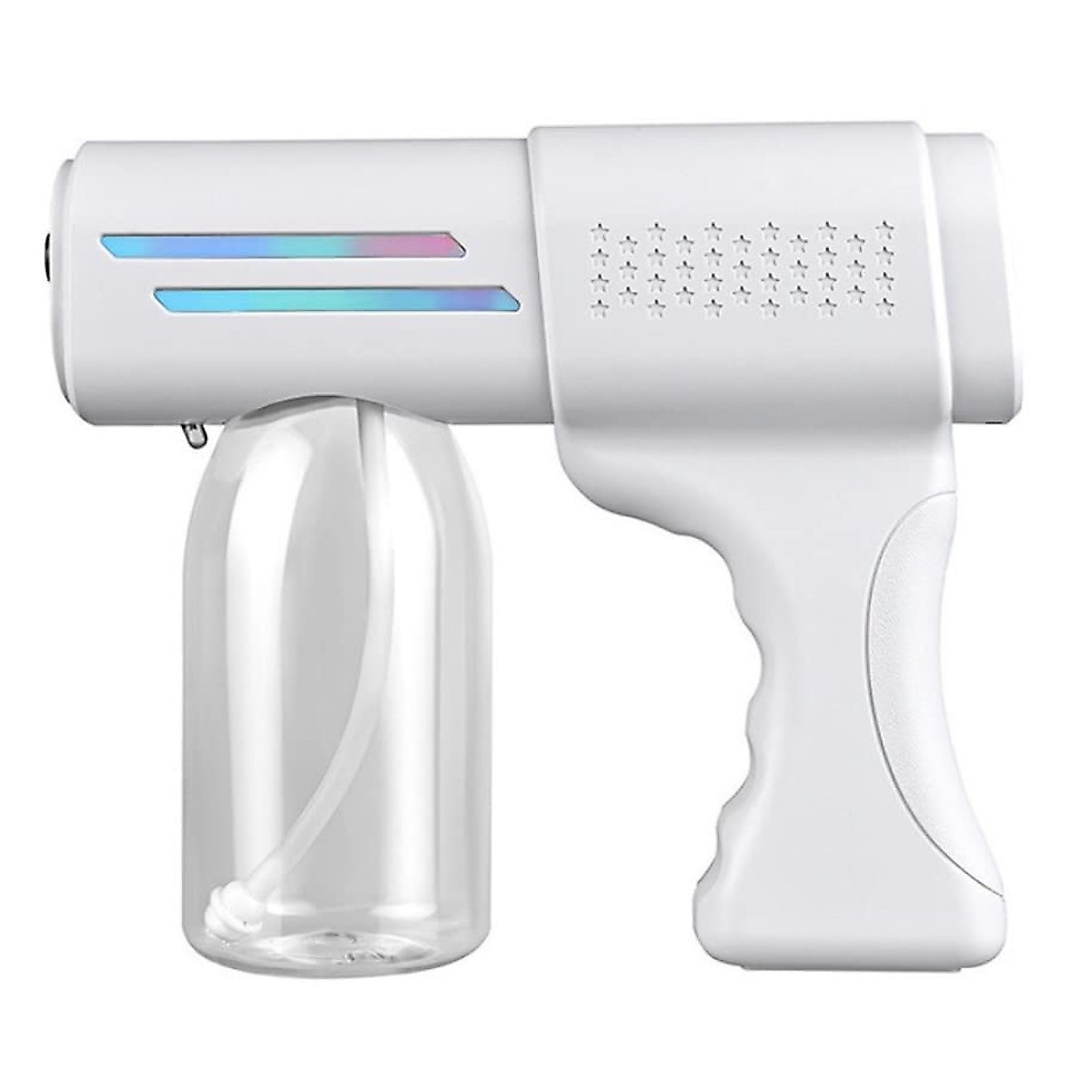 binglan Nano Atomization Disinfection Gun, Rechargeable Portable Handheld with 380ml Capacity Blue Light Spray Disinfection Gun,for Home,Office,School,Disinfection and Other Places,White