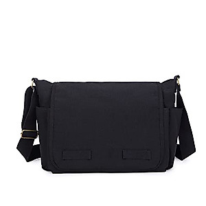 Sechunk Canvas Large Messenger Bag Shoulder bag Cross body bag Crossbody Bag