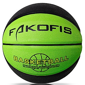 FAKOFIS Kids Basketball Size 3(22"),Youth Basketballs Size 5(27.5") for Play Games Indoor Backyard,Outdoor Park,Beach & Pool