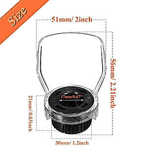 Bestgle 4 pcs Rotary Tool Shield Attachment, Safety Protective Cover Transparent Cover Shield Kit Accessories Wood Metal Cutting Sanding Polishing for Rotary Grinder