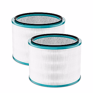 2-Pack HP01 HP02 Filter Replacement Kit Compatible with Dyson HP01/HP02/DP01 Air Purifier, H13 True HEPA Air Purifier Filter
