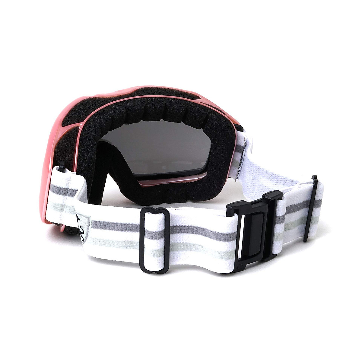 Khan Retro Pink - Adjustable Snow Goggles for winter skiing and snowboard with 100% UV Protection. One size fits all.