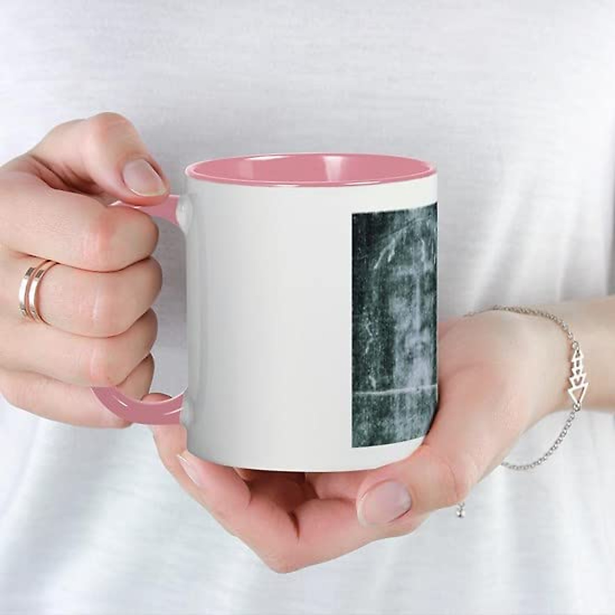 CafePress Shroud Of Turin Scripture Mug Ceramic Coffee Mug, Tea Cup 11 oz