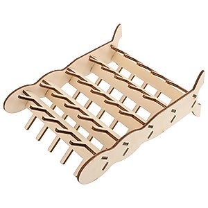HOODANCOS Spool Sewing Thread Rack, Wall Mounted Wooden Thread Holder Organizer for Embroidery, Hair Braiding, Sewing