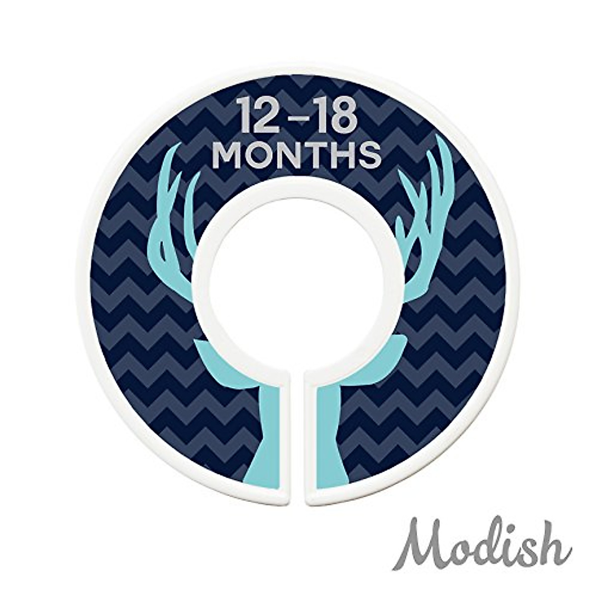 Modish Labels Baby Clothes Size Dividers, Baby Closet Organizers, Size Dividers, Baby Closet Organizers, Closet Dividers, Clothes Organizer, Nursery, Boy, Woodland, Deer, Navy, Teal Mint, Gray (Baby)