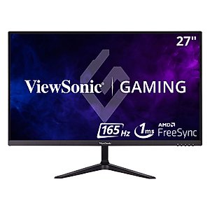 ViewSonic VX2718-P-MHD 27 Inch 1080p 1ms 165Hz Gaming Monitor with AMD FreeSync Premium, Eye Care, HDMI and DisplayPort (Renewed)