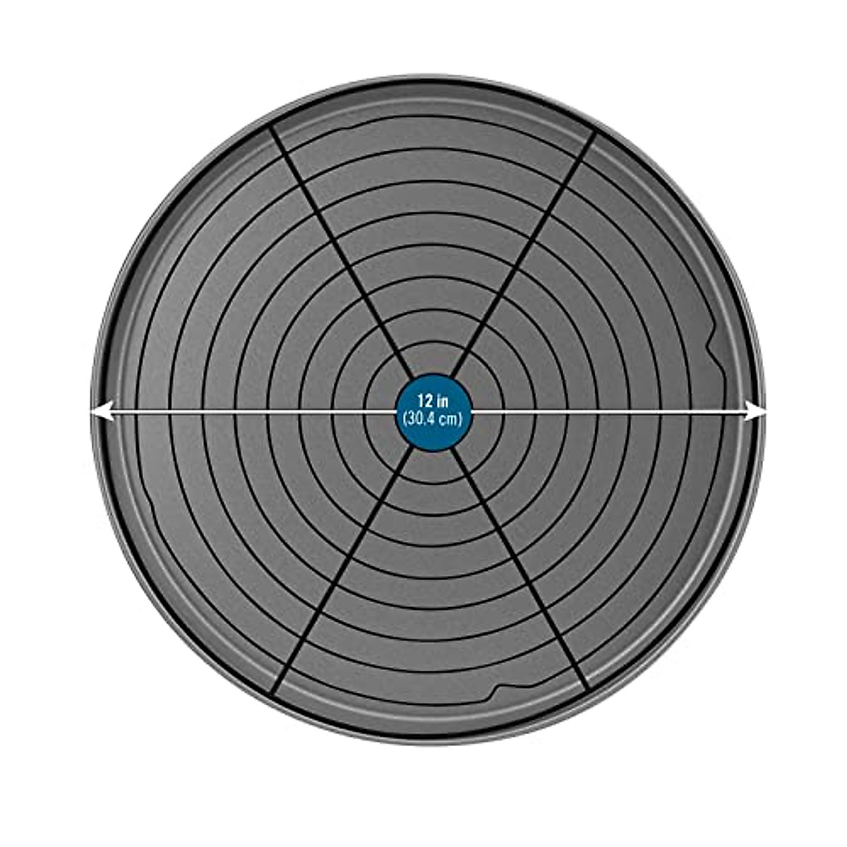 G & S Metal Products Company OvenStuff All-Purpose 12'' Round Nonstick Baking Pan w/Nonstick Cooling Rack, 2 Pack, Grey, Cookie Pan