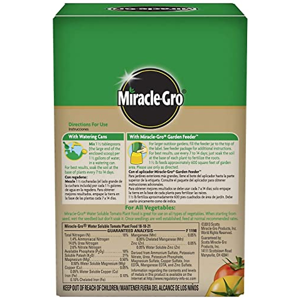 Miracle-Gro Water Soluble Tomato Plant Food