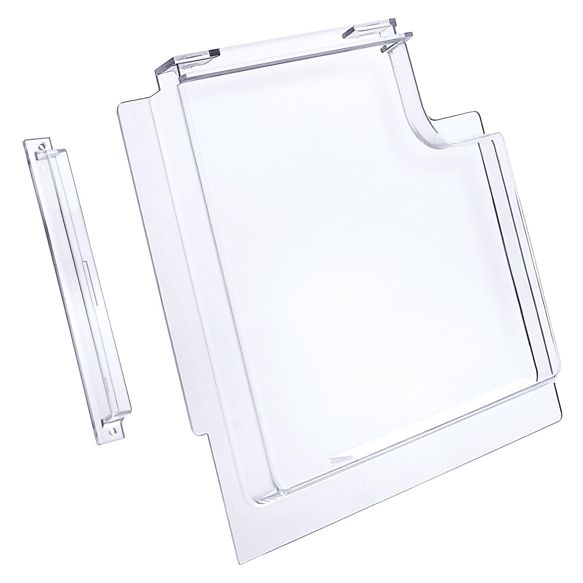 NOVINO RV Screen Door Slider Panel for Dexter 4701-00 RH Right Hand Series 5050 Radius Corner,Clear Plexiglass RV Screen Door Slide and 4700-00 Stopper