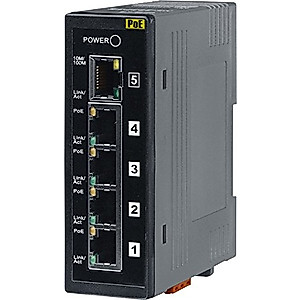 ICP DAS NS-205PSE Industrial Unmanaged 5-Port 10/100 Power Over Ethernet (PoE) Switch