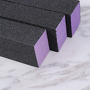 Beaupretty 3pcs Nail Files and Buffer Professional Three-sided Emery Board Buffers Nail Art Care Buffer Block Tools