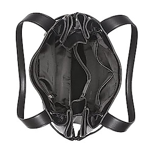 Calvin Klein Leah Tote, Black/Silver