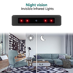 KEHZKCT 64GB Spy Camera Hidden Camera 10000 mAh Full HD 1080P Mini Spy Hidden Camera,Nanny Cam Hidden Camera,Small Security Hidden Camera with Gravity Sensor/Night Vision - No WiFi