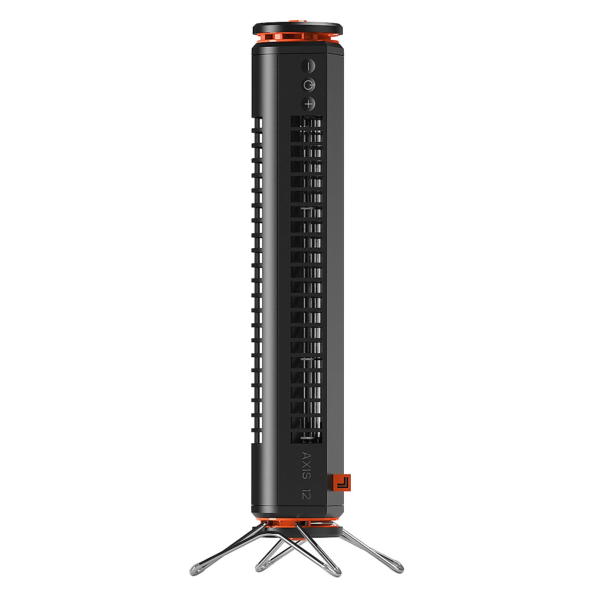Sharper Image AXIS 47 Airbar Tower Fan with Remote Control, Black & AXIS 12 12" Desktop Airbar Tower Fan with USB, Black