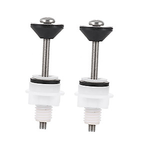 Angoily 2pcs Water Tank Fixing Screw Heavy Duty Toilet Bolts Toilet Screws Toilet Seats Bolts Replacement Stainless Steel Hinges Toilet Seats Screws Replacement Metal Toilet Lid