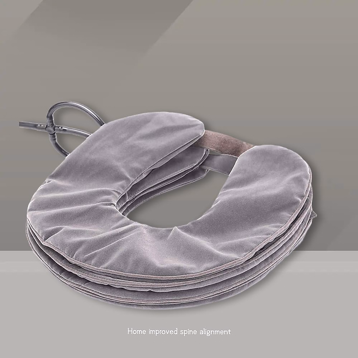 ChiFit Neck Traction - 4 Layer Cervical Neck Traction Device - Neck Massager & Collar - Neck & Shoulder Pain Relief - Cervical Collar for Travel/Home Improved Spine Alignment