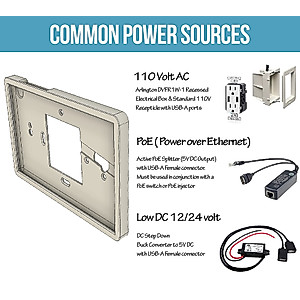 Wall Mount Kit for Lenovo Tab M8 HD 8" Tablet - Black