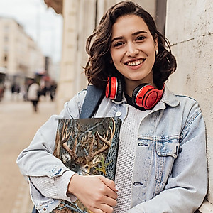 Camo Buck Deer Case iPad 10.2 Case, Ipad 7th/8th/9th Generation Case Premium Pu Leather Stand Cover Case,Protective Shockproof Cover Auto Sleep Wake