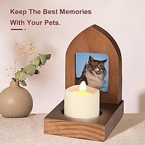 BEBIBORU Pet Urns for Dogs Cats Ashes, Dog Memorial Gifts for Loss of Dog Cat Personalized Wooden Box Cremation Urns with Photo, Memorial Keepsake for Small Large Animals Ashes Pet Memorial Gifts