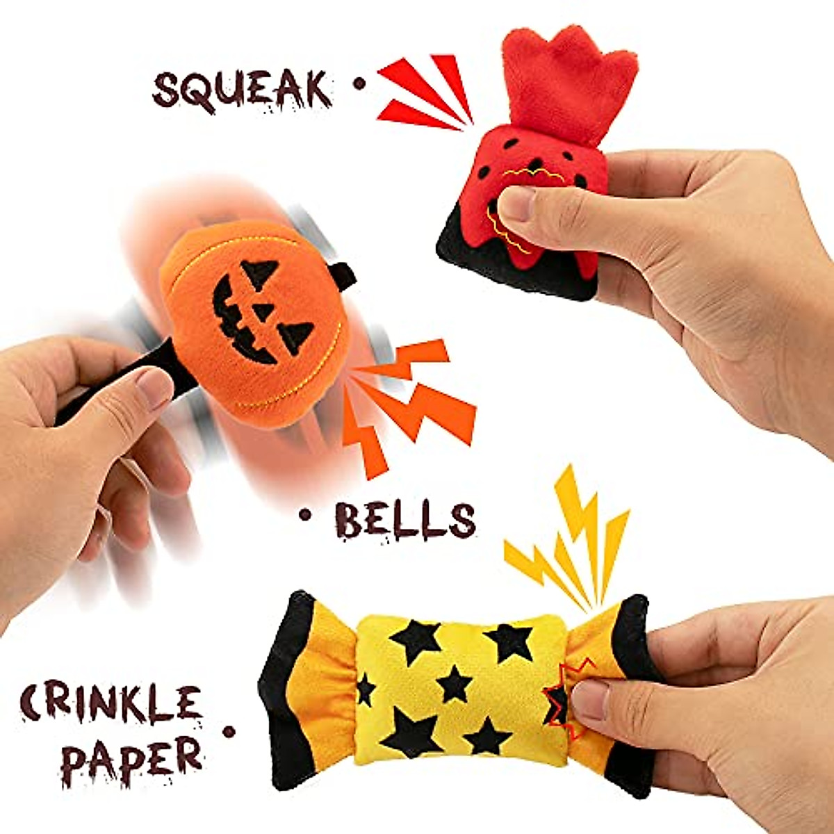 teytoy My First Halloween Pumpkin Set 8Pcs Halloween Plush Toys for Babies and Toddler,Stuffed Pumpkin Plush Halloween Baby Gifts,Halloween Party Decoration