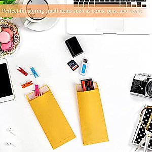 Cash Envelopes 120 Pack 3.2x6.6inch, Money Envelopes for Cash, Brown Kraft Paper Money Saving Envelopes, Key Envelopes for Coins, Checks, Gift Cards & Tickets