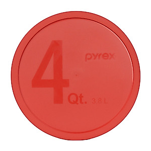 Pyrex (1) 322-PC Green, (1) 323-PC Orange, (1) 325-PC Blue, and (1) 326-PC Red Mixing Bowl Lids (FOR PYREX MIXING BOWLS ONLY) - Made in the USA