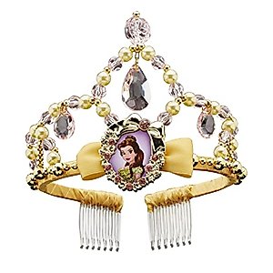 Disguise Disney Princess Belle Beauty & the Beast Classic Girls' Tiara 6 x 5.5 x 3.5 inches