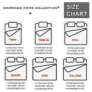 American Home Collection Deluxe 4 Piece Bed Sheets Set Deep Pocket Extra Soft Microfiber Wrinkle Free Sheets Easy Care (Queen, Ivory)