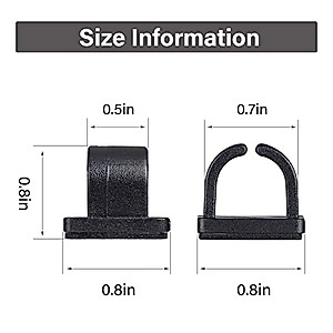 SHUNFUTONG 50 self-Adhesive Cable Clips: Cable Organizer Wire Rack Cable Manager Cable Fixer Cable Organizer