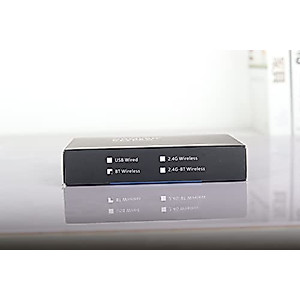 SurnQiee Wireless Numeric Keypad, 2.4G Rechargeable Number Pad 35-Keys for Efficient Data Input