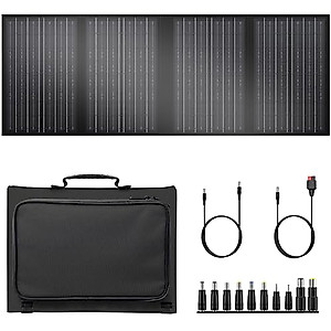60W Foldable Solar Panel with 18V DC Outlet, for Solar Generator, Portable Solar Panel for Outdoor Camping, RV Travel, Power Station