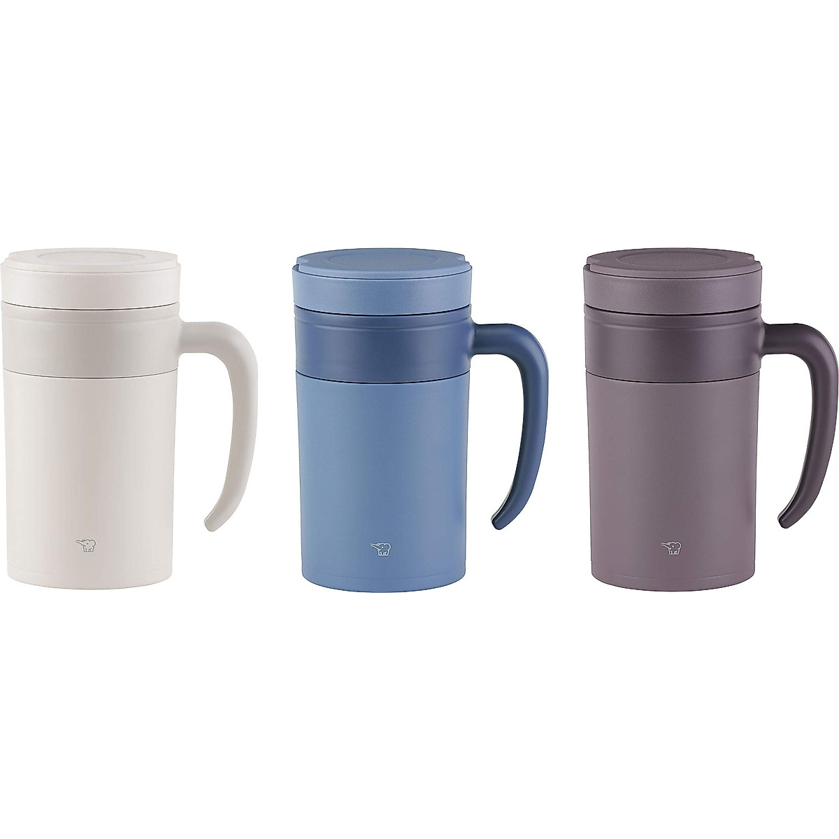 Zojirushi SE-KAE48WZ Stainless Tea Tumbler with Handle, 16-Ounce, Off White