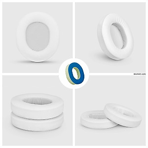 SteelSeries Arctis Earpads - Memory Foam & PU Leather (White) for Arctis 1, 3, 5, 7, 9X, Pro & Prime Headsets