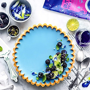 Suncore Foods Dried Butterfly Pea Flowers Bloom, Caffeine-Free Tea, Gluten-Free, Non-GMO, 1oz (1 Pack)