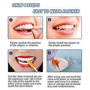 Aligner Chewies, 12-Pack Medical Grade Silicone Orthodontic Chompers Aligner Trays Seaters Chewies for Invisalign Aligners(Green)