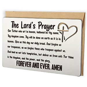 YODOCAMP Christian Religious Wallet Insert Card Gifts for Men Women, Religious Bible Verses Metal Wallet Card Gift for Him and Her, Christmas Birthday Card Gifts for Christian New Believers